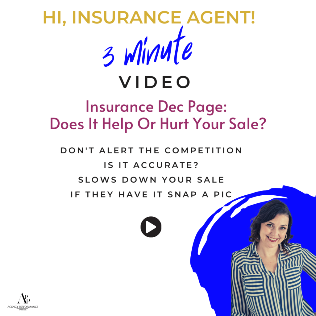 Insurance Dec Page Request — Does It Help or Hurt Your Sale?
